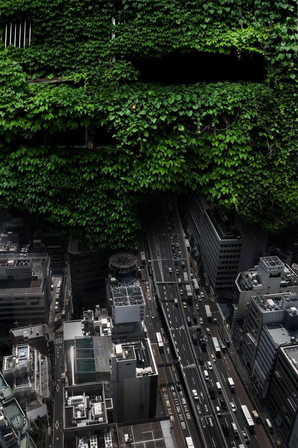 Over green city – made in tokyo